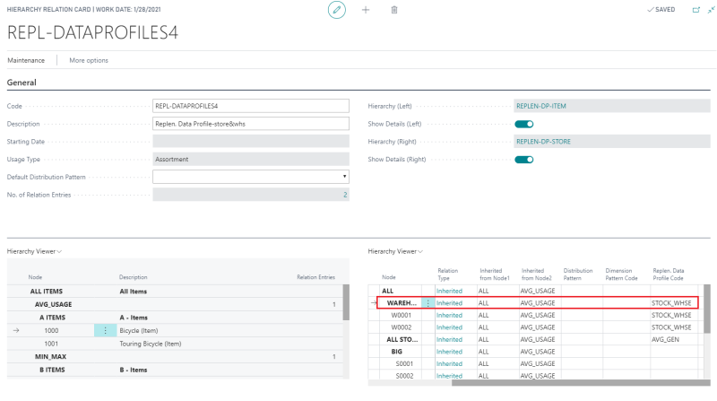 How To Edit Hierarchy Relations For Data Profiles